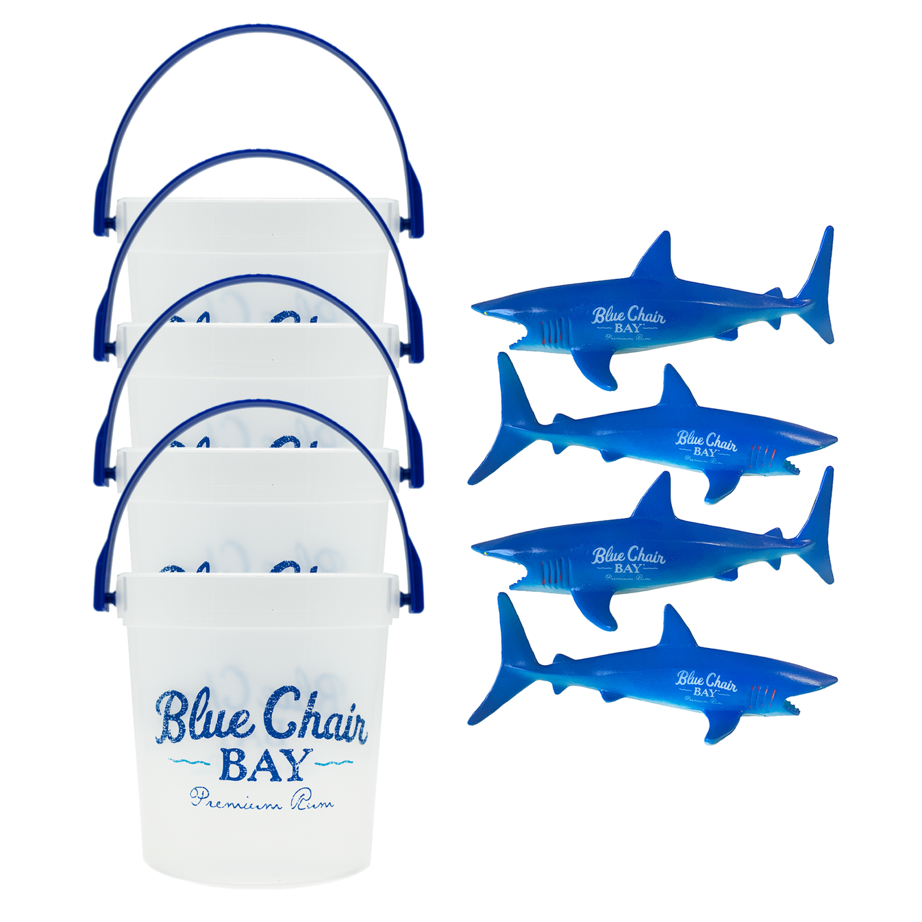 Buckets + Shark Shots Bundle – Blue Chair Bay Rum Store